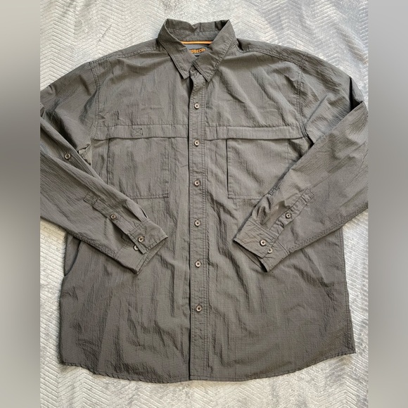 Ridgecut | Shirts | Mens Ridgecut Textured Grid Polynylon Vented Work ...